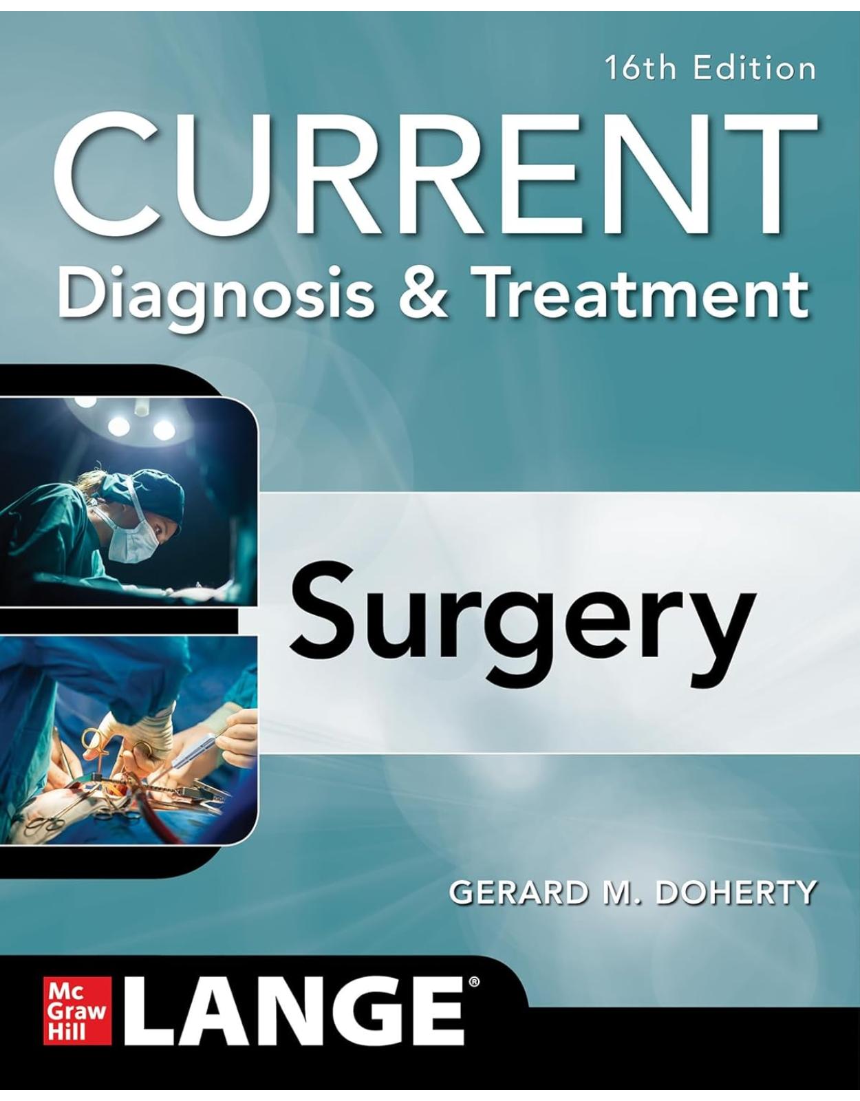 CURRENT DIAGNOSIS AND TREATMENT SURGERY (IE) | ศูนย์หนังสือจุฬาฯ