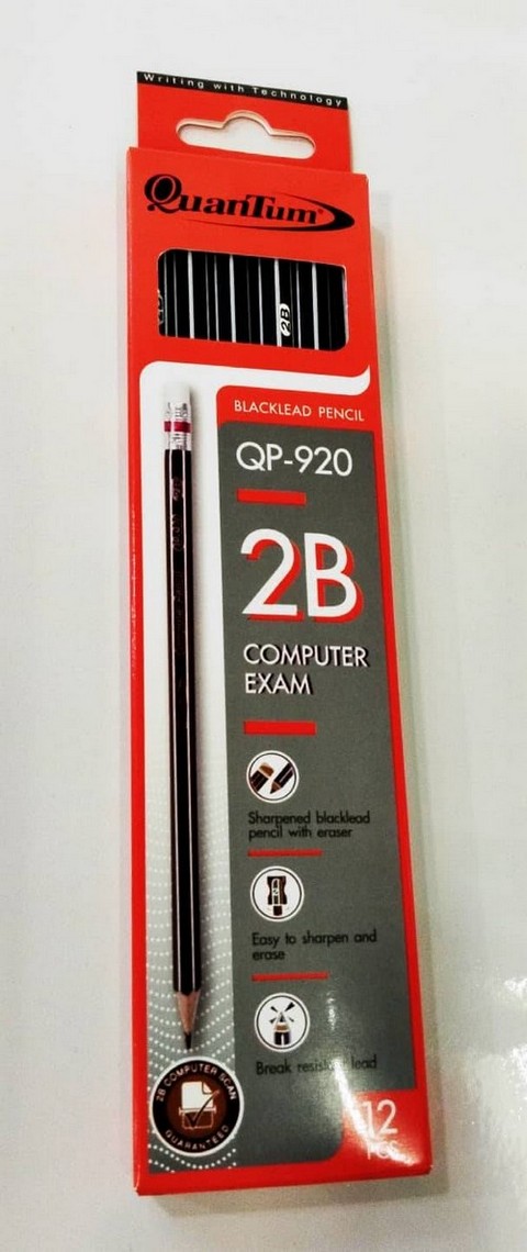 ดินสอดำ ควอนตั้ม 2B #QP-920 (1x12) | ศูนย์หนังสือจุฬาฯ