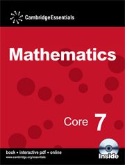 MATHEMATICS CORE 7: PUPIL'S BOOK (CAMBRIDGE ESSENTIALS) (1 BK./1 CD-ROM ...